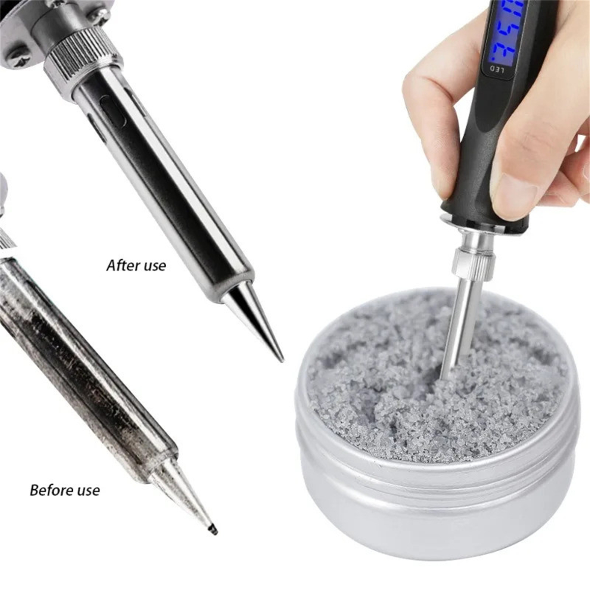 Lead-Free Tinning Activator Soldering Iron Tip Revival Paste Cleaner ...