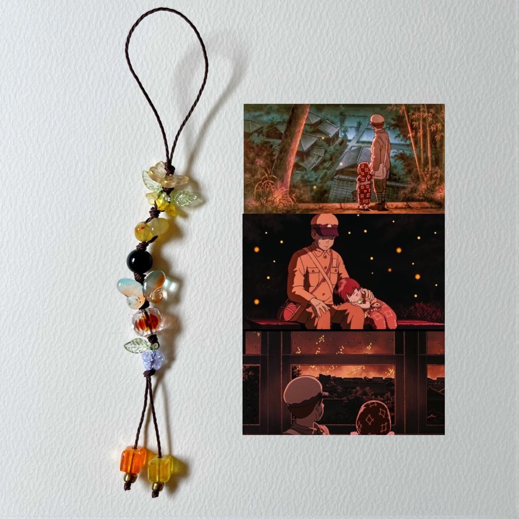 Studio Ghibli Inspired Y2K Beaded Wax Thread Phone Charms| Keychains ...
