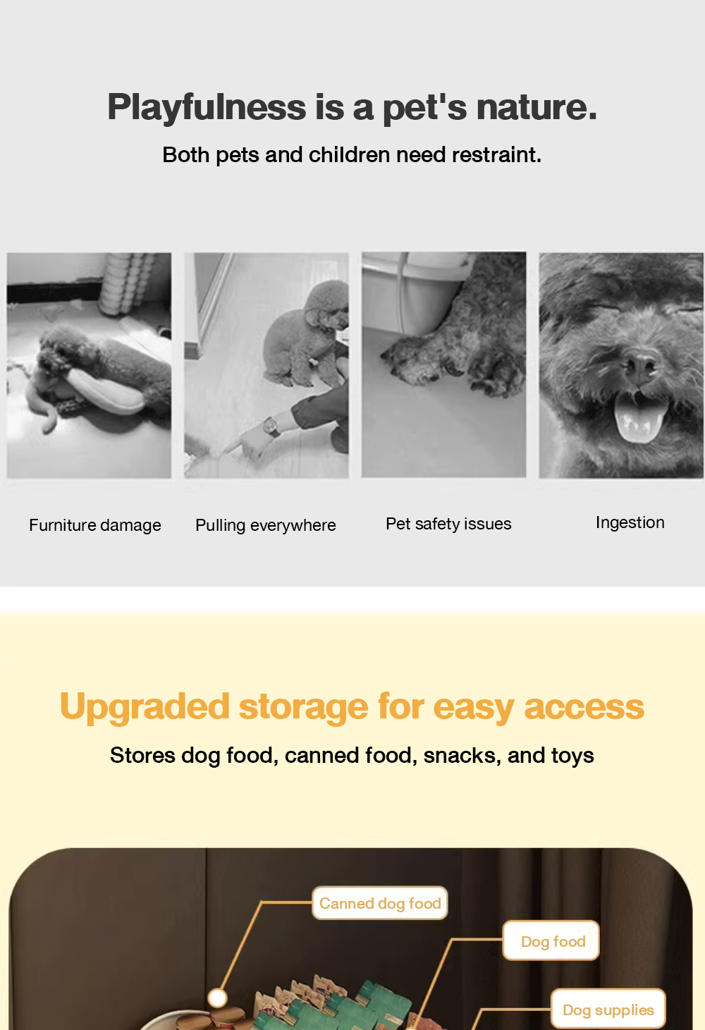 Pet Fence With Storage rack Dog Fence Dog Cage Cat Rabbit Dog Fence Pet ...