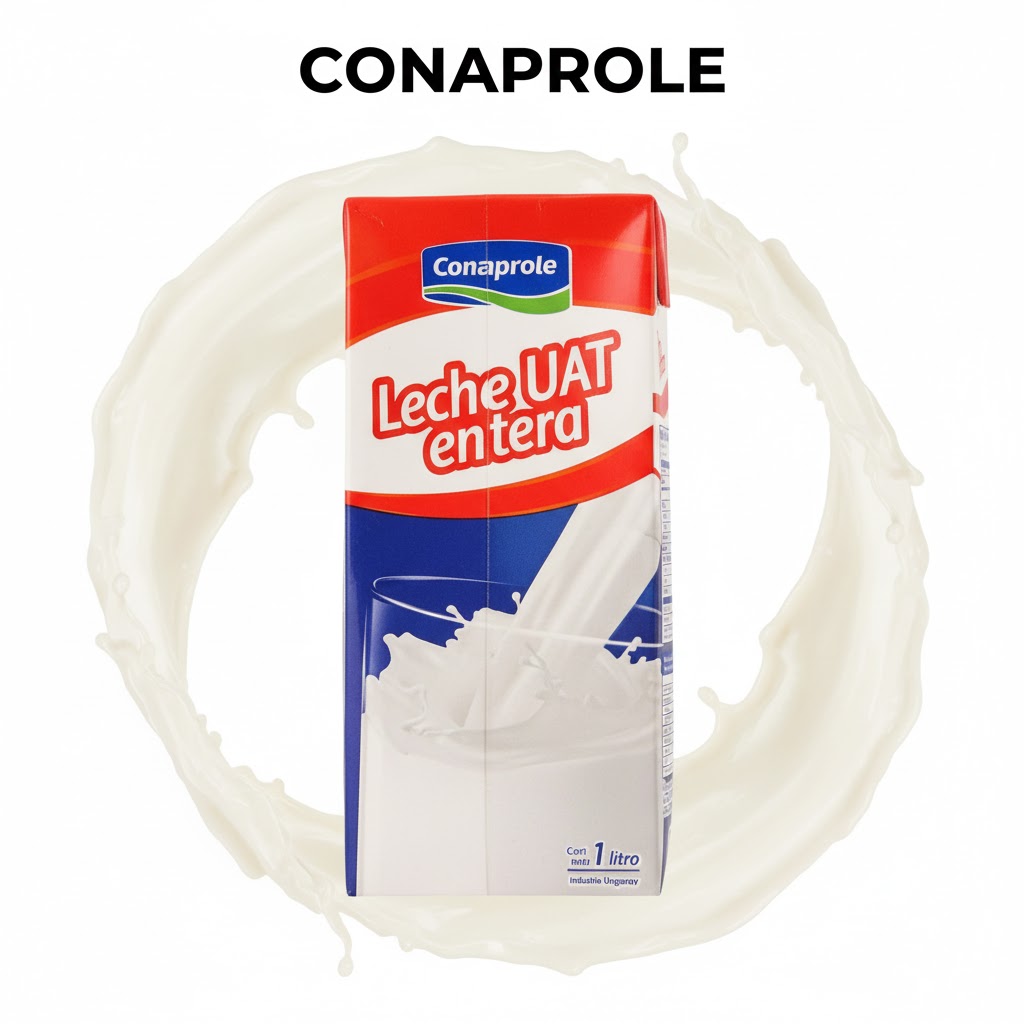 CONAPROLE UHT Full Cream Milk 1L x12 Bundle Pack - Rich & Creamy, Long ...