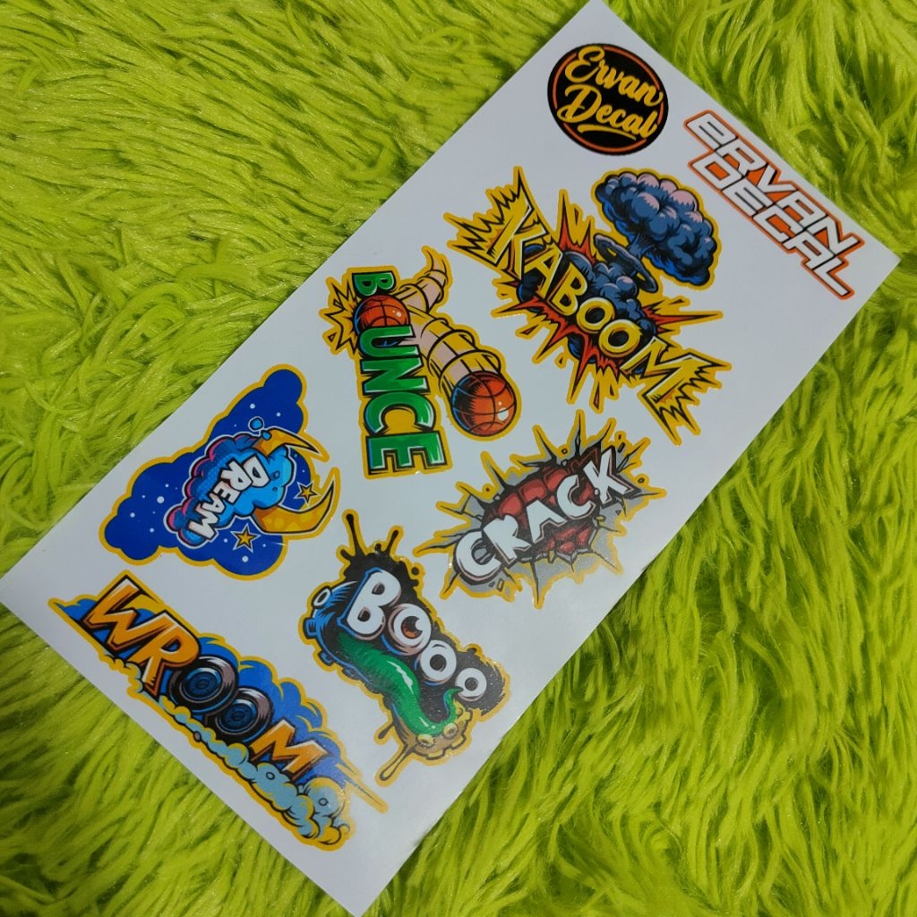 STICKER SET OF COMICS SYMBOLS DECAL | Shopee Philippines