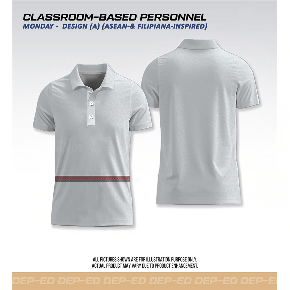 2025-2026 Deped Men's Teacher Uniform 3-4 Teacher POLO Shirt Classroom ...