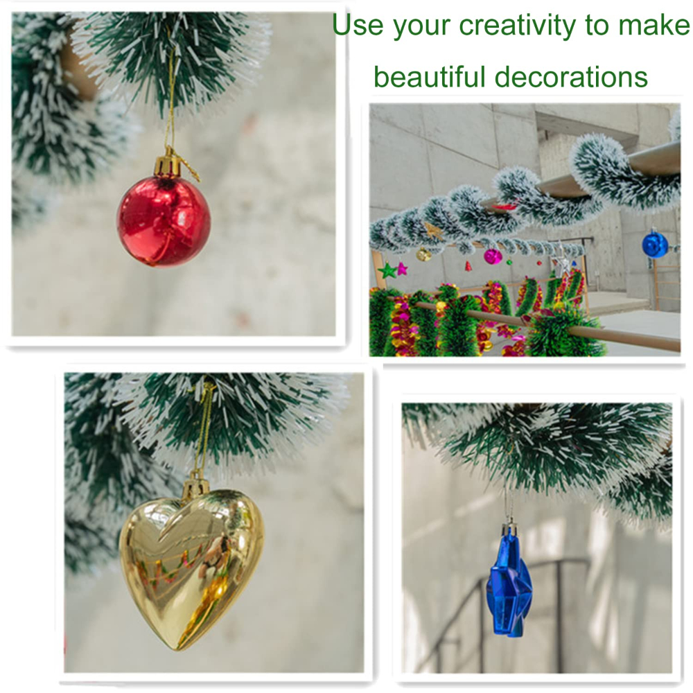 10m Christmas Tree Garland and Ribbon Decorations Set 2025 for Home ...