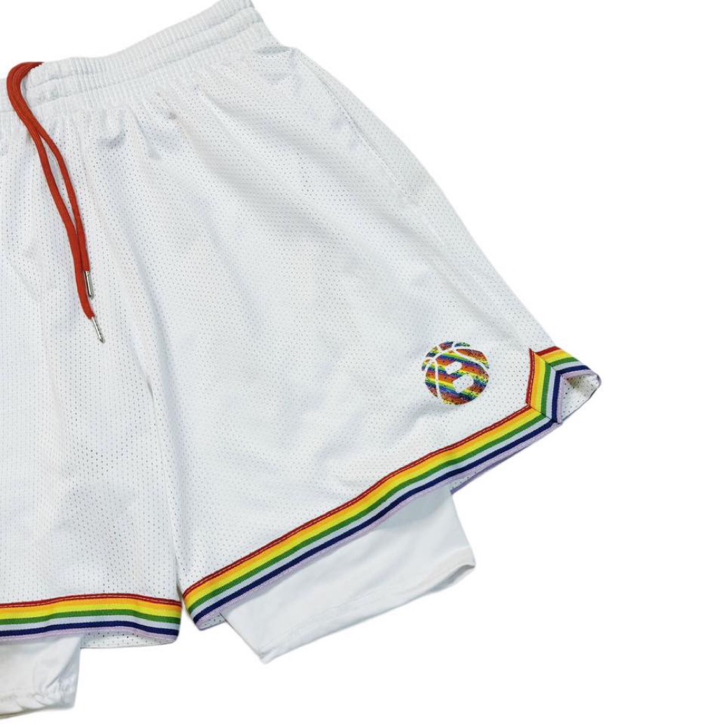 BALLERS RAINBOW MESH SHORT WITH INNER CYCLING | Shopee Philippines