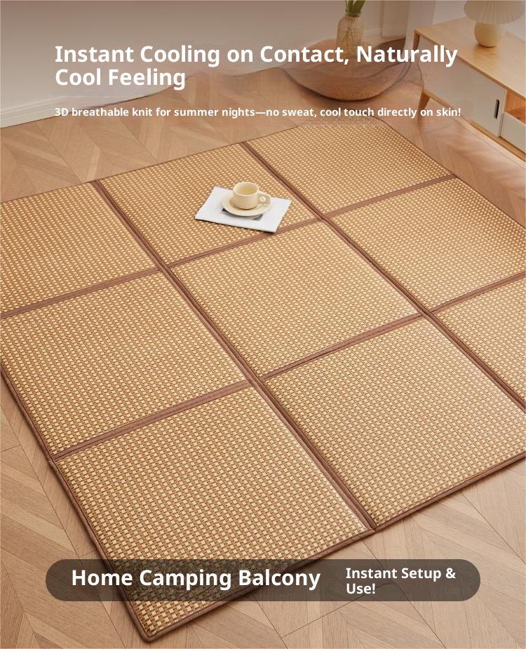 Foldable Rattan Cooling Mat New Style Summer Splicing Tatami Mat ...