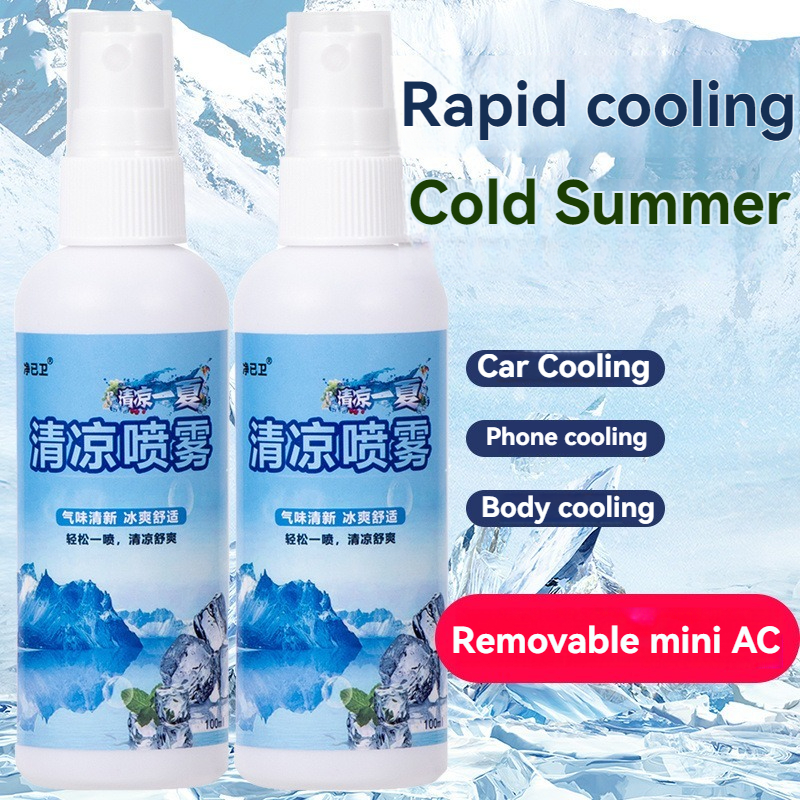 Japan Cooling Spray 100ML Rapid Body Cooling Long-Lasting Coolness ...