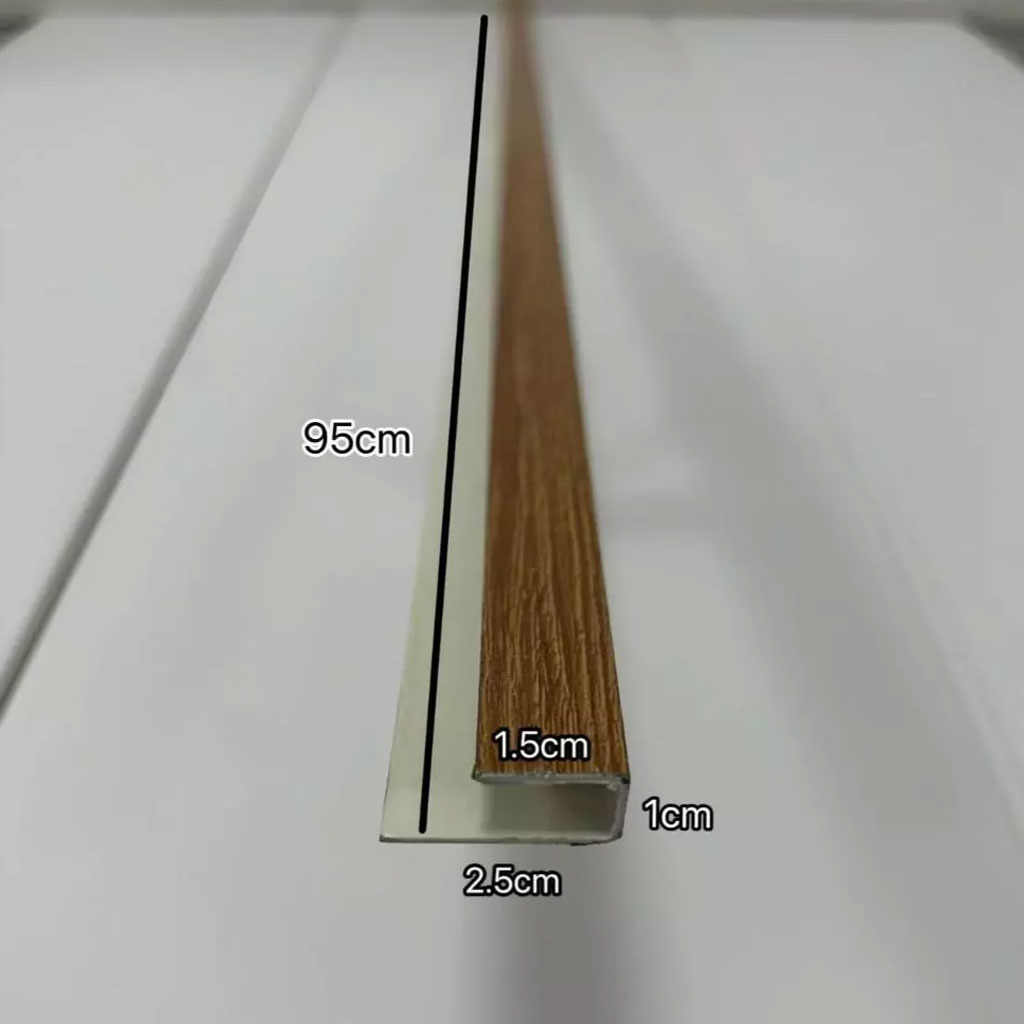WPC Edge Protector Strip Edge Strip95cm Wall Joint Edge Banding Strip ...
