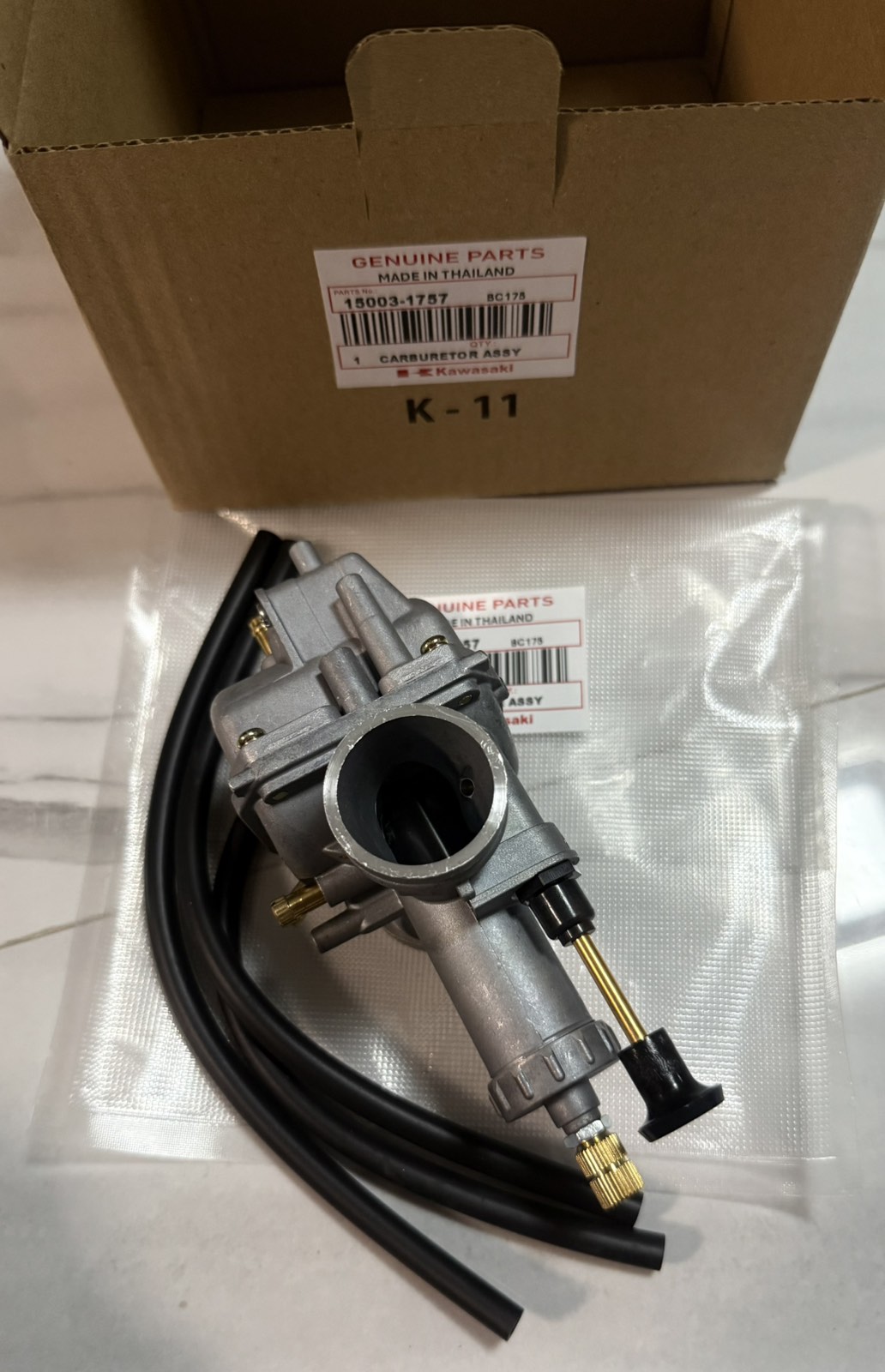 KAWASAKI CARBURETOR BARAKO 175 GENUINE PARTS 15003-1757 CTX | Shopee ...