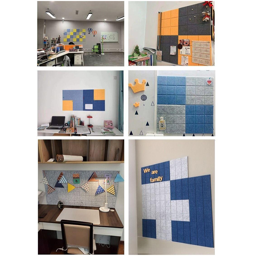 30x30cm felt wall sticker Background Photo Wall Household DIY gird ...