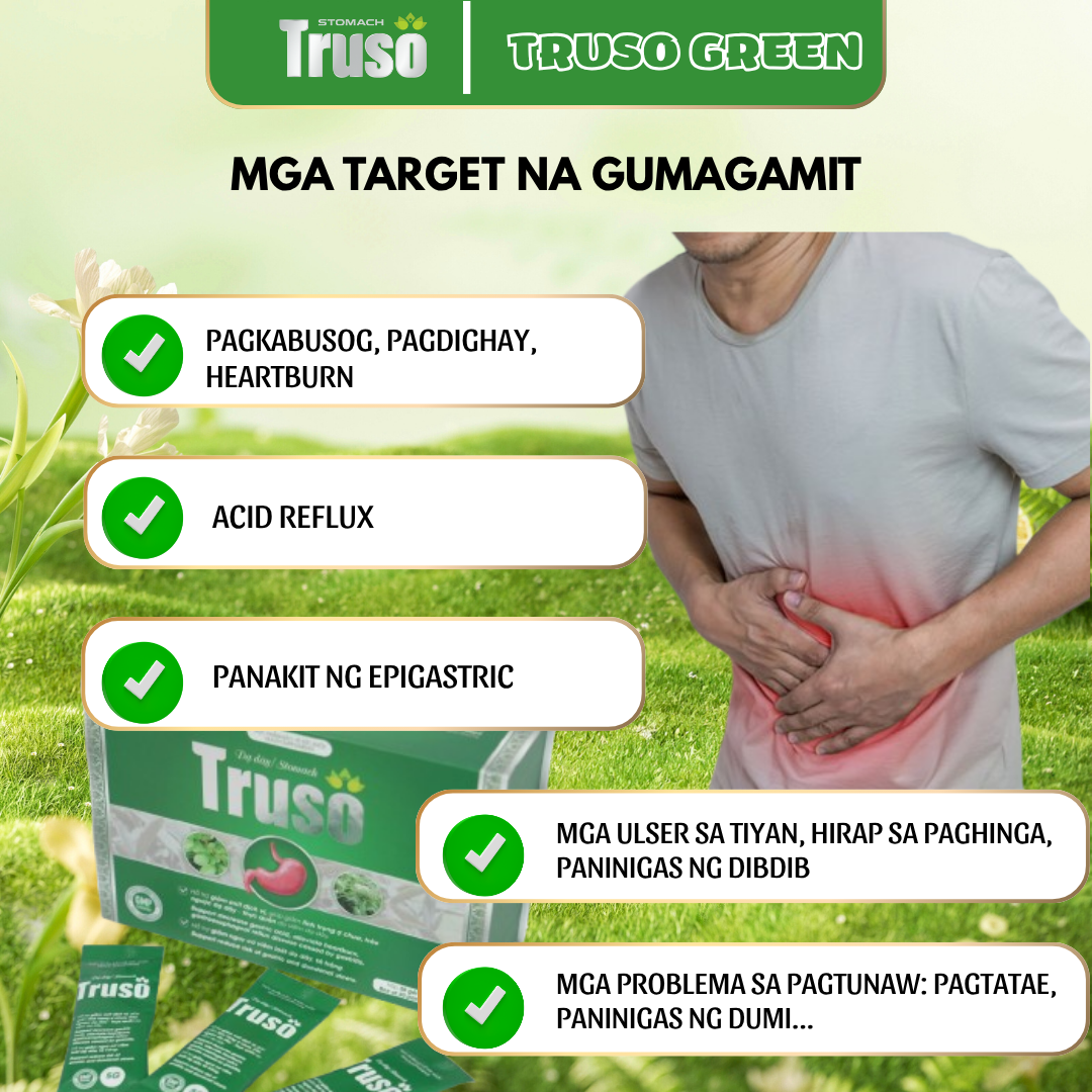 TRUSO Stomach Herbal Tea Natural Relief for Acid Reflux, GERD ...