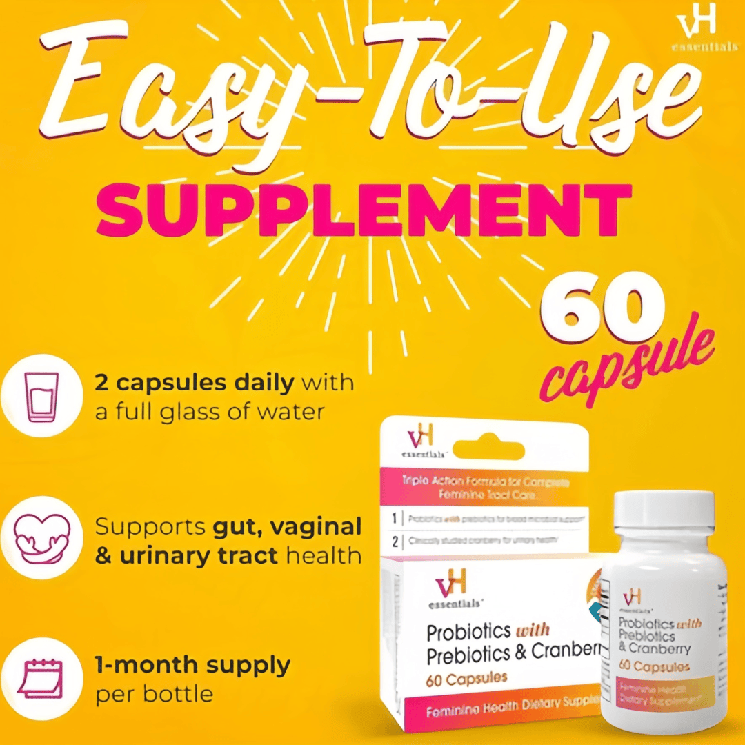 SEALED Original vH Essentials Probiotics Prebiotics Cranberry Capsule ...