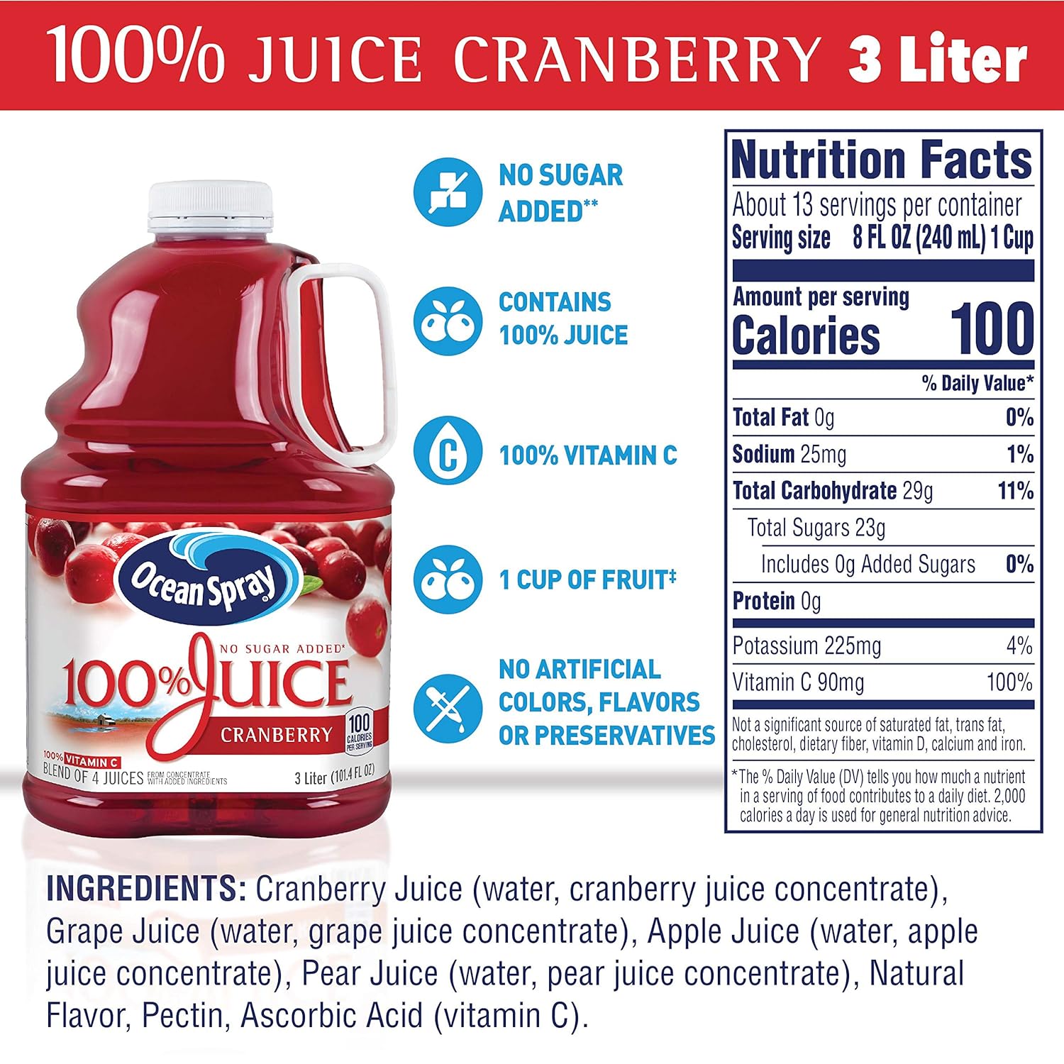 Sprout Farmers | Ocean Spray Light Cranberry Juice 3L | Shopee Philippines
