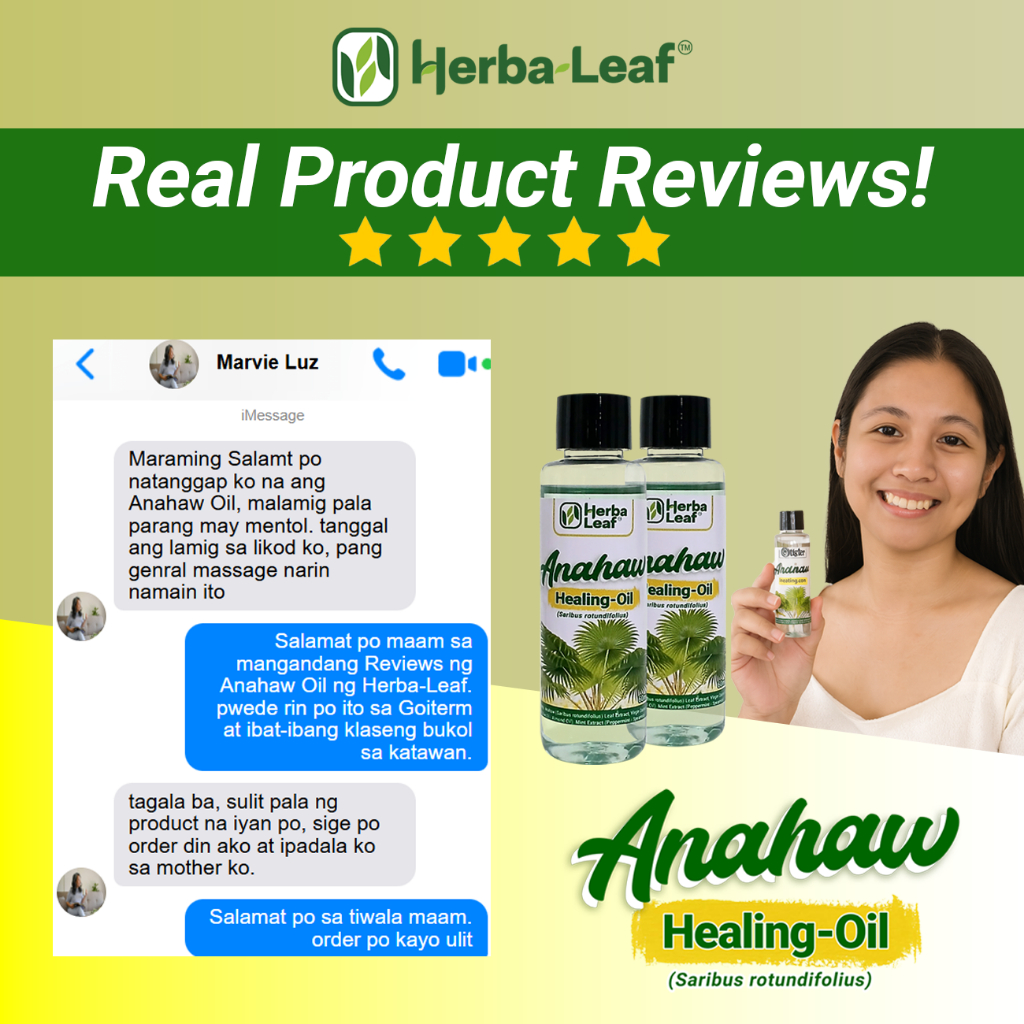 ANAHAW LEAF PURE ORGANIC OIL | Shopee Philippines