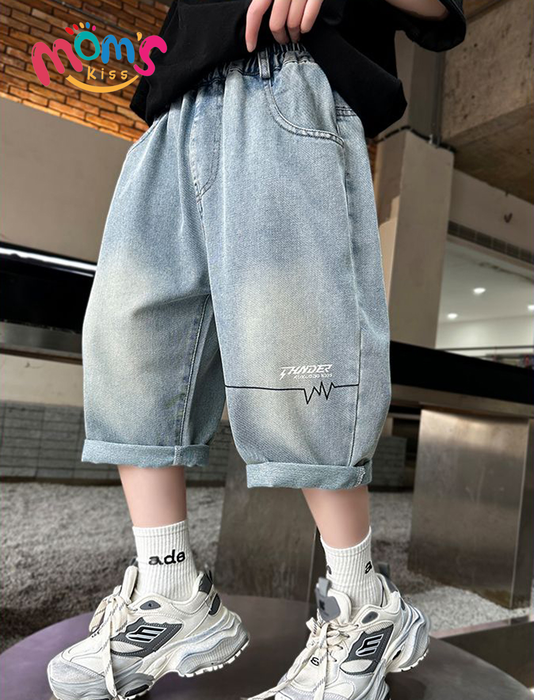 Short Pang Alis for Kids Boys 5-12Y Christmas Party Outfit Denim Maong ...