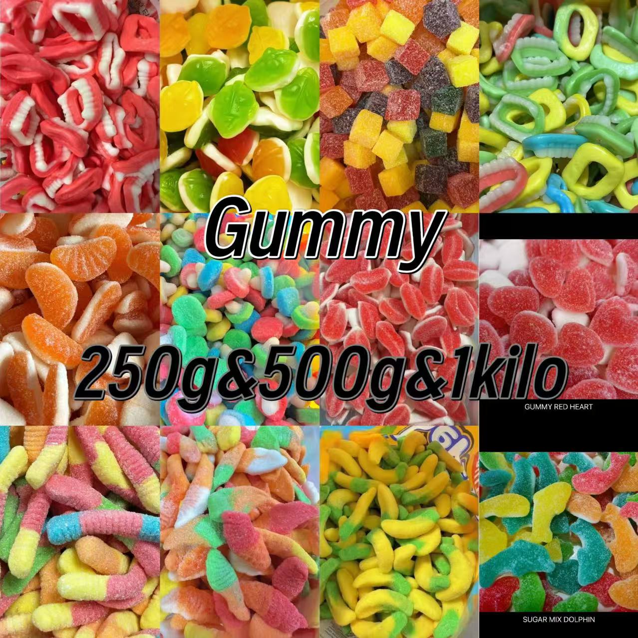 WHOLESALE GUMMY CANDY 250G/500G | Shopee Philippines