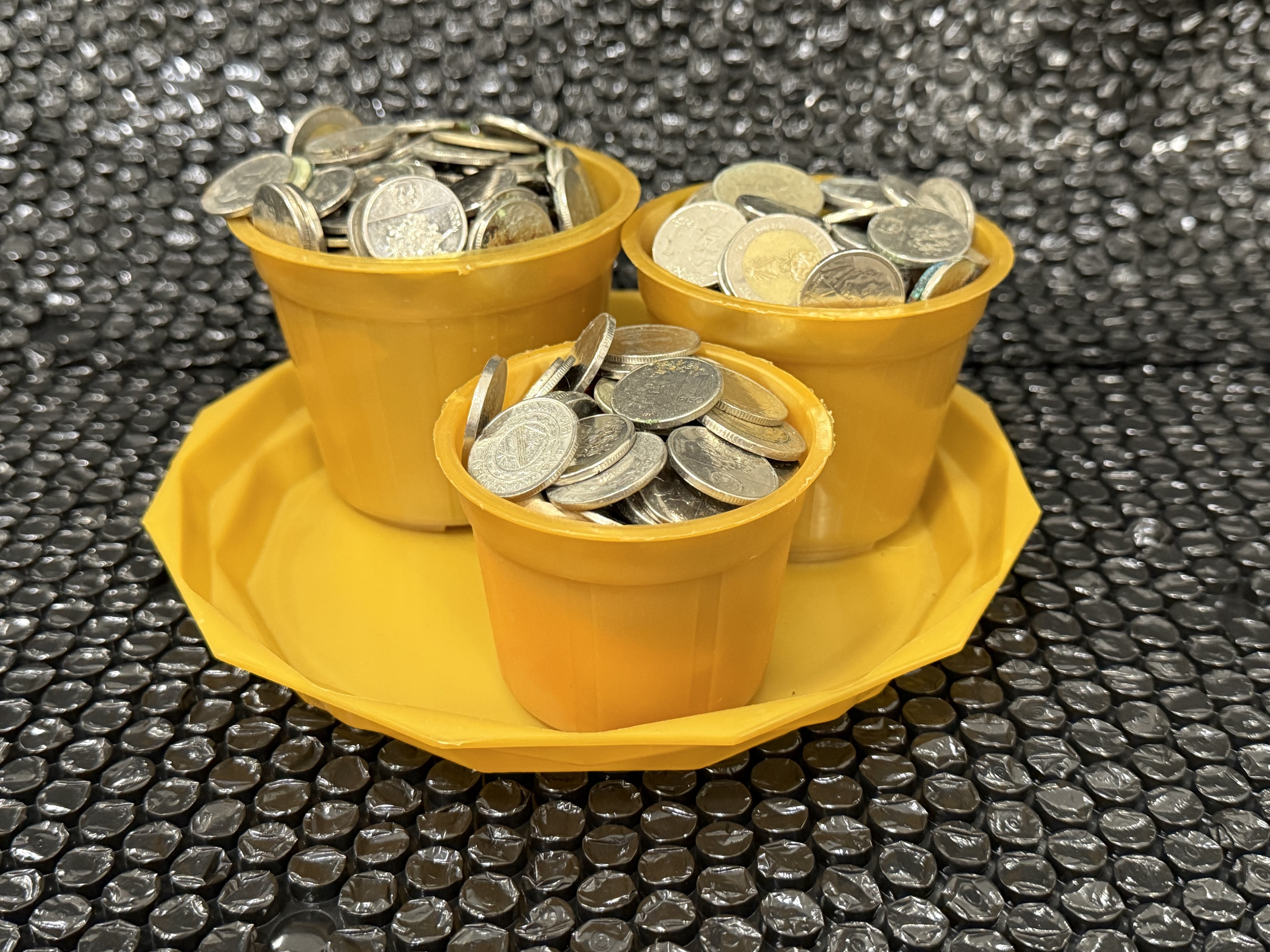 Golden lucky pots set / prosperity chinese new year 2026 / money & coin ...