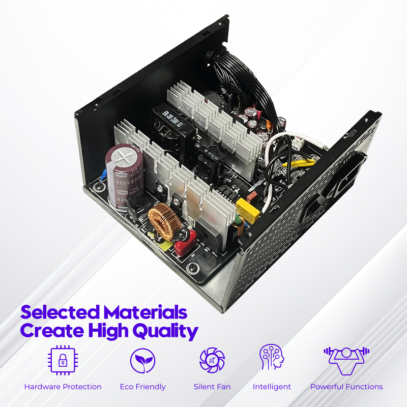 Esgaming 650w Intelligent Power Supply PSU 80 Plus Bronze Certified ...