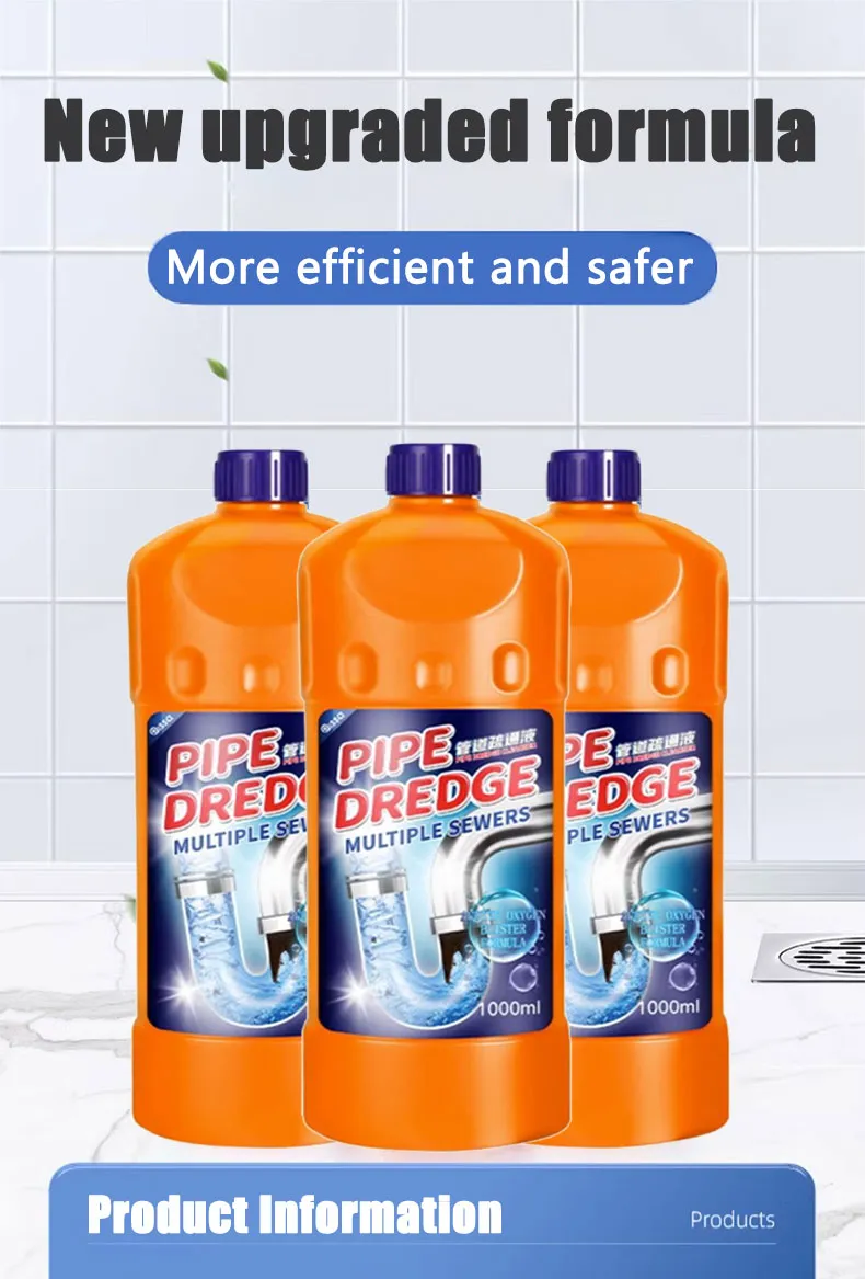 Drain cleaner clog remover Sink Dissolves 1,000 types of clogs Drainage ...