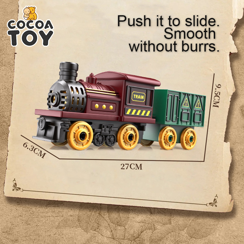 COCOA Floating blow ball little train model boy toy birthday present ...