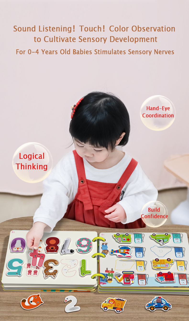 NIKO 30 Pages Sticker Game Busy Book For Toddlers Baby Activity Book ...