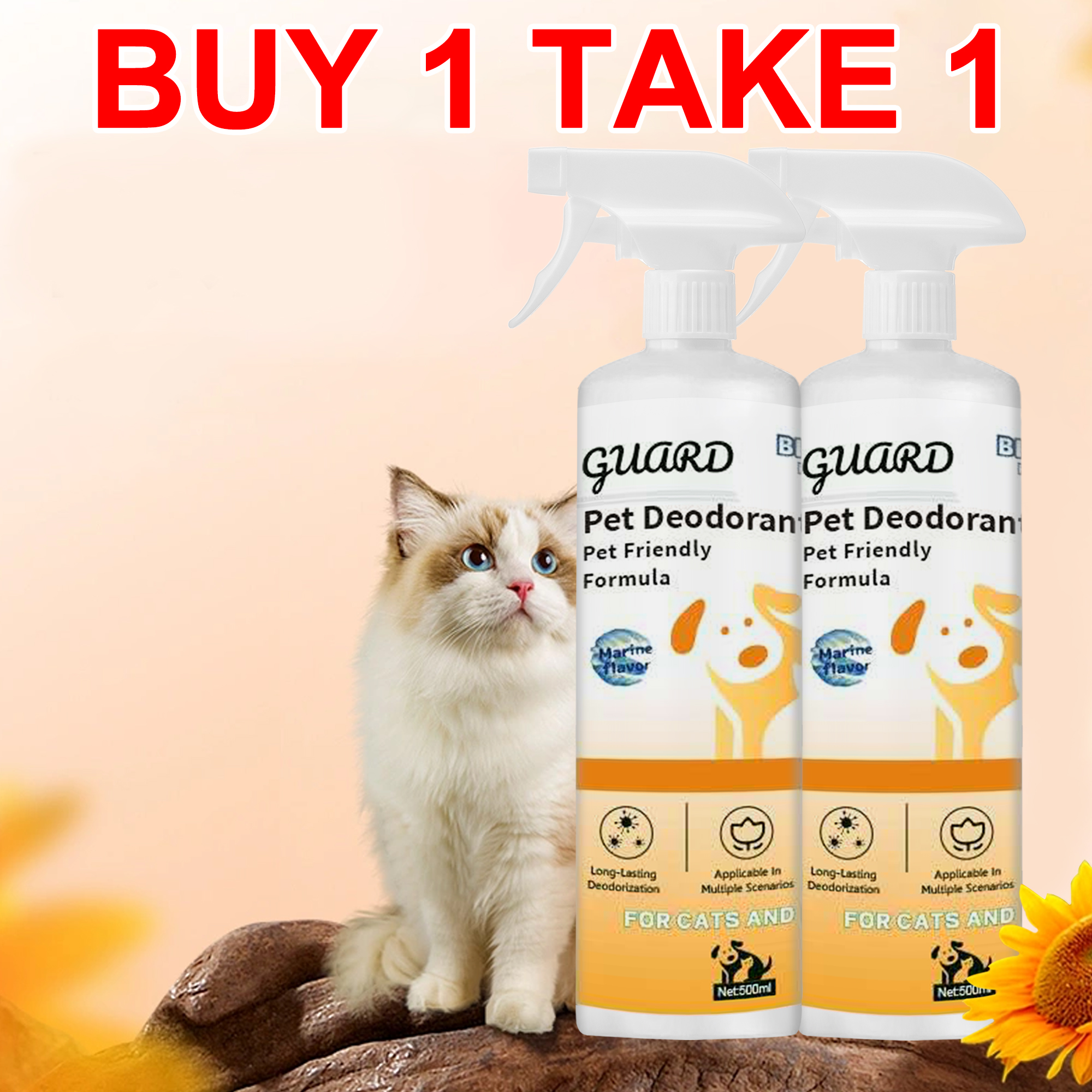 Pet Deodorizing Spray Dog and Cat Urine Feces Deodorant Special ...