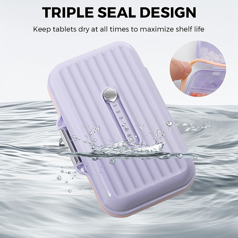 Portable Mini Pill Box Waterproof Moisture Proof Pill Case Medicine ...