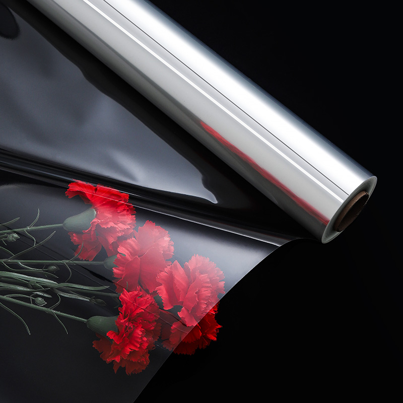 Bopp Plain/Transparent Plastic Wrap Bouquet Wrapper bopp roll flower ...