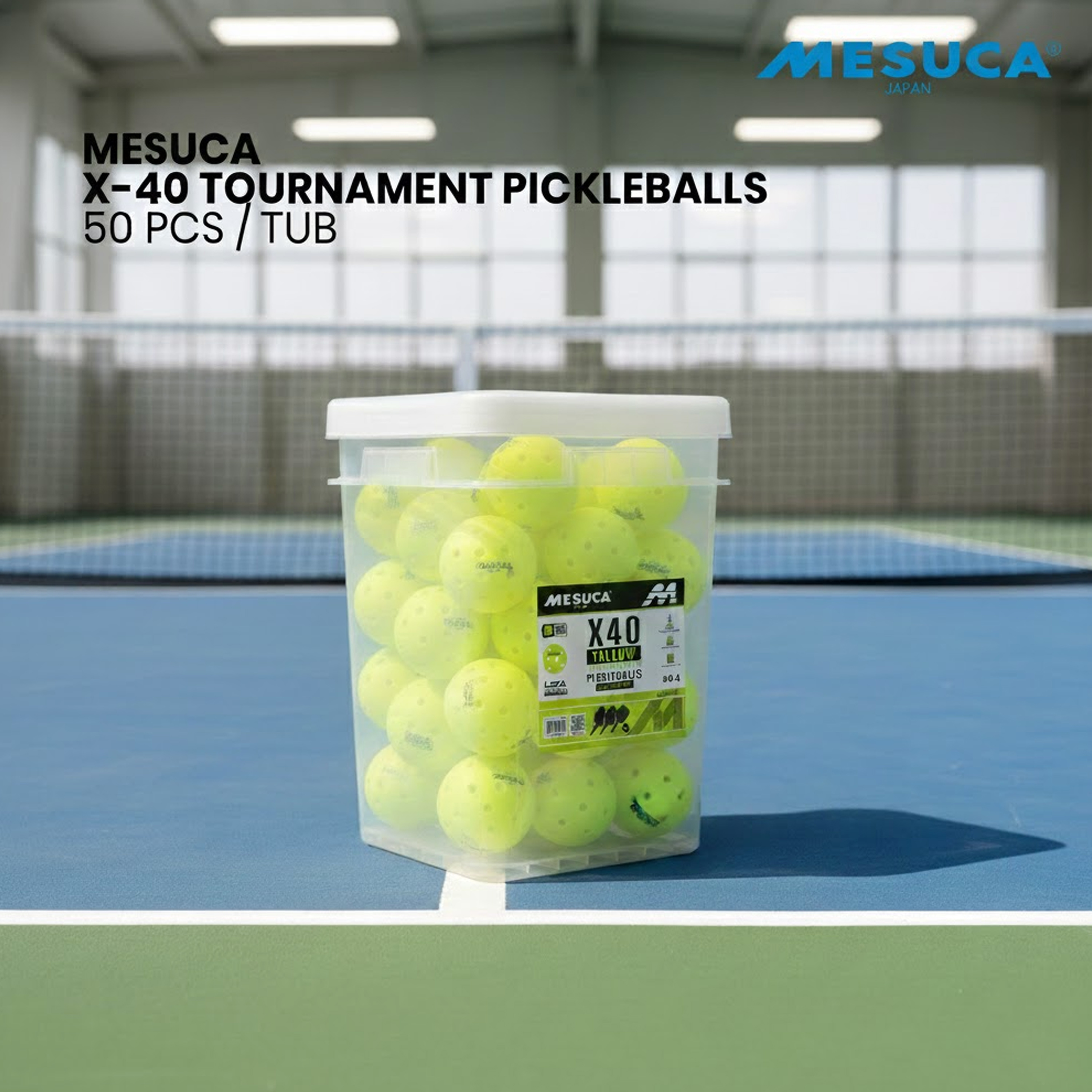Mesuca Japan Sports | Pickleball Tournament Balls 50 pcs for ...