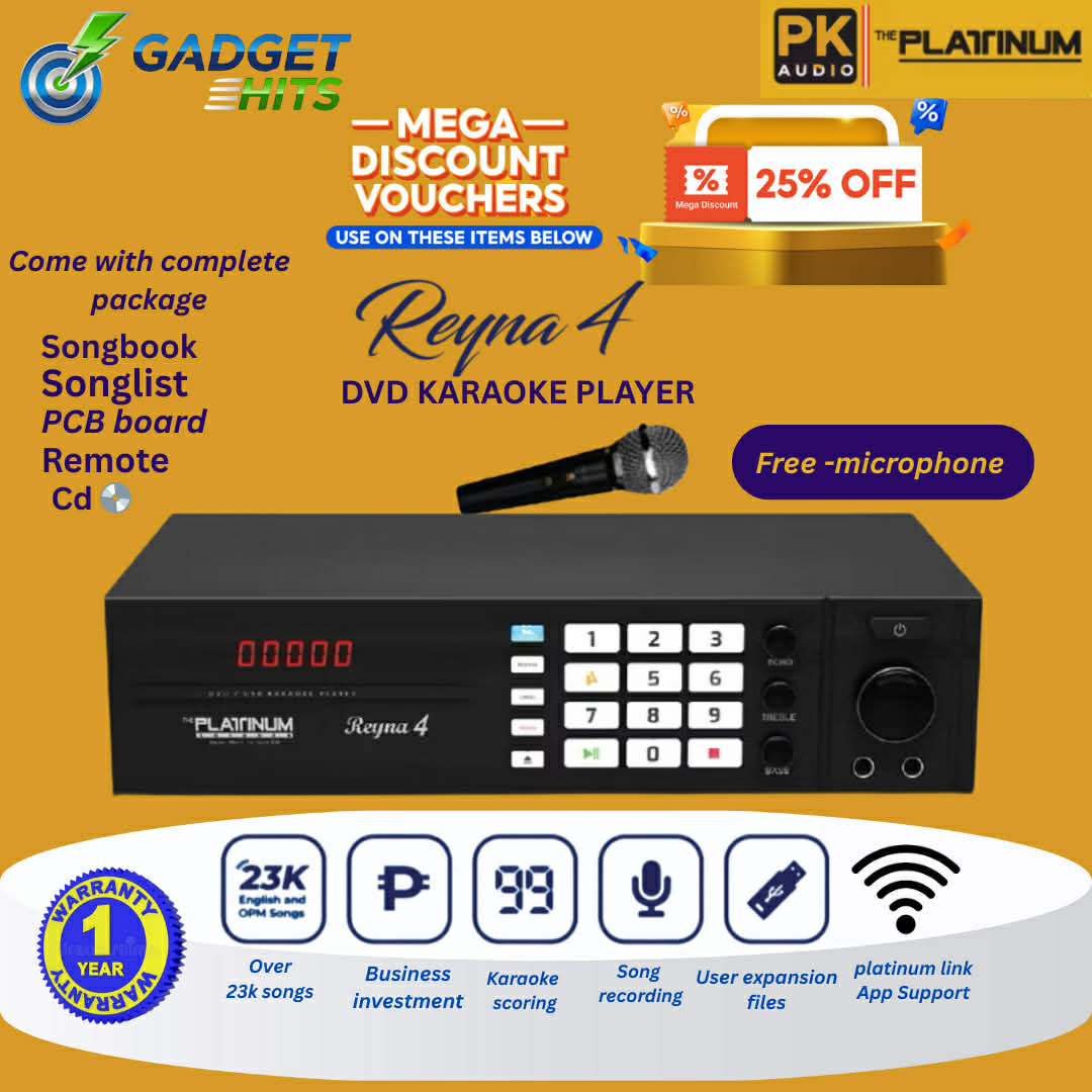 The Platinum Reyna 4 Karaoke Player With 21,000 songs VOL 105 CD with ...