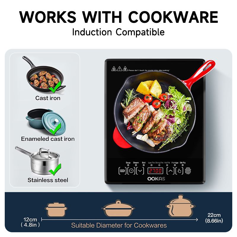 OOKAS Multifunctional Induction Cooker Inverter Electric Stove Heavy ...
