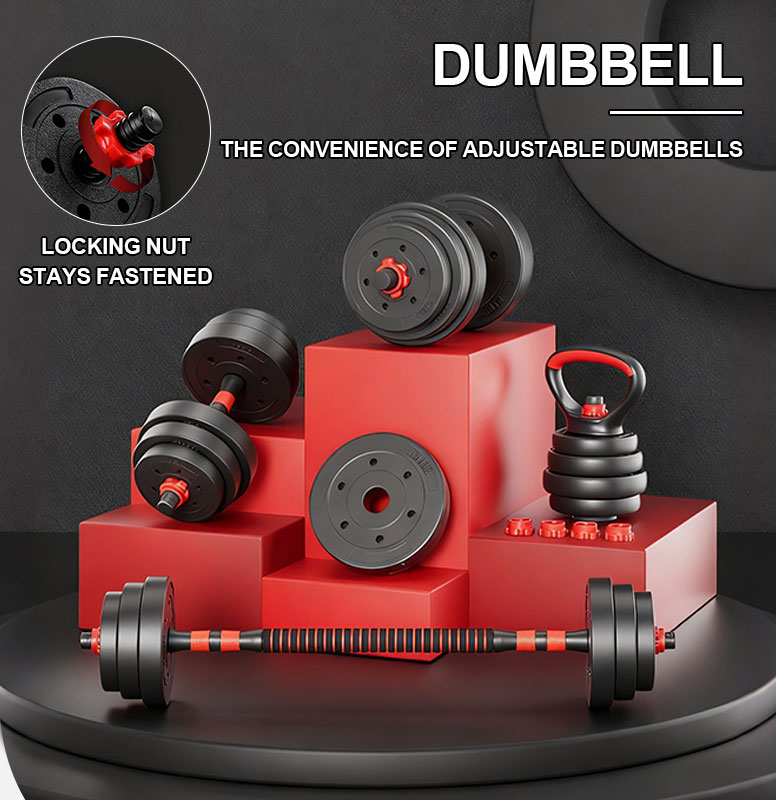 R&D Multi-Functional Dumbbell Barbell Set, 10-40KG Adjustable Weights ...
