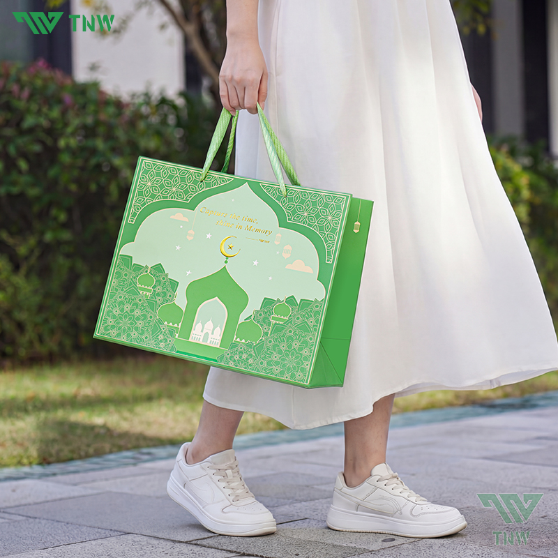 TNW Paper Bag Birthday Gift Bag Flowers Paper Gift Bags Handle Handbag ...