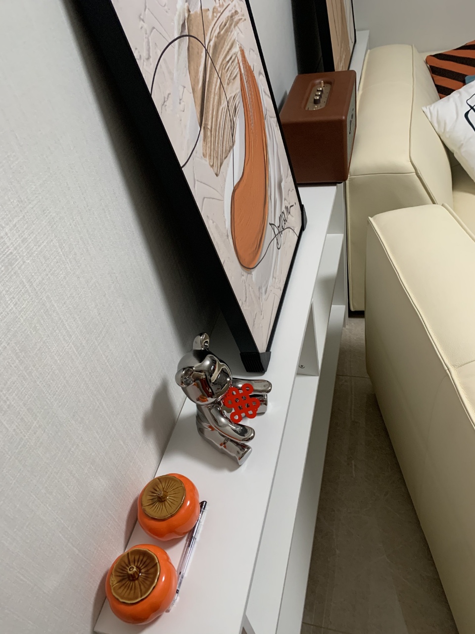 Sofa Side Table Organizer Shelf Bed Side Storage Rack Slim Narrow ...