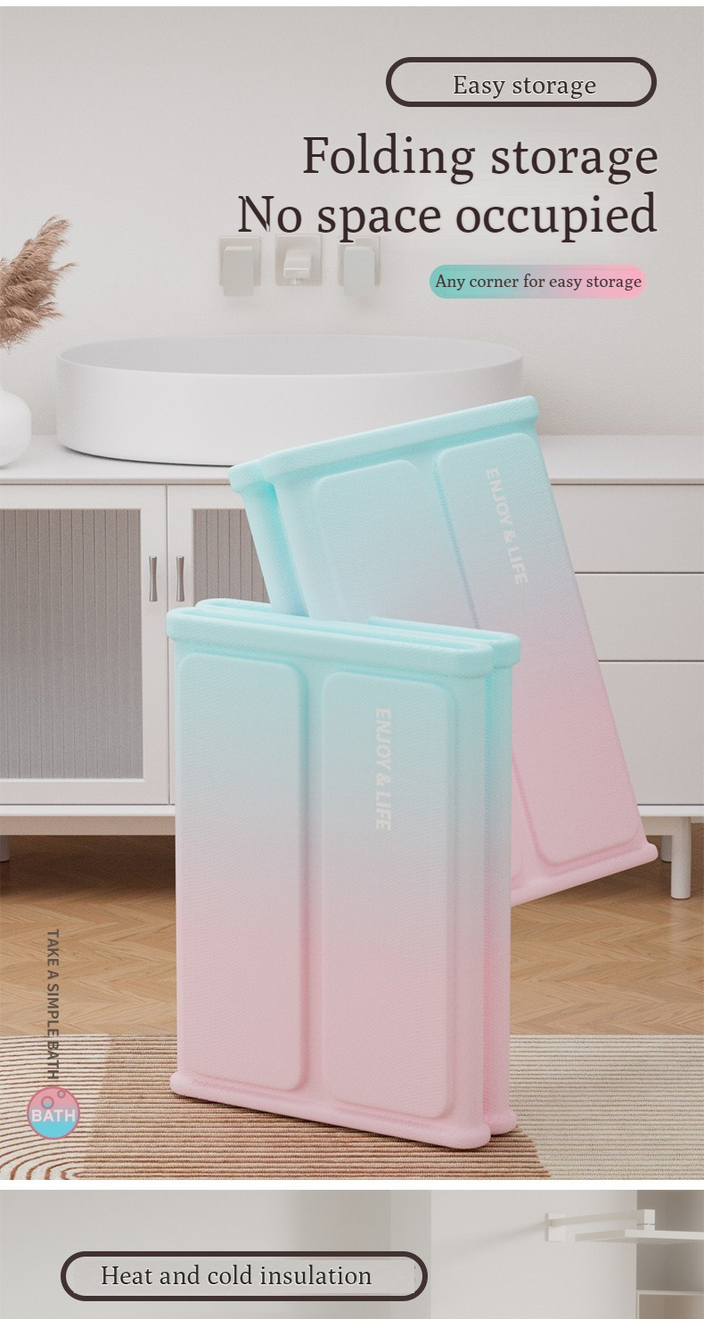 Portable Bathtub for adult Foldable Soaking Freestanding Collapsible ...