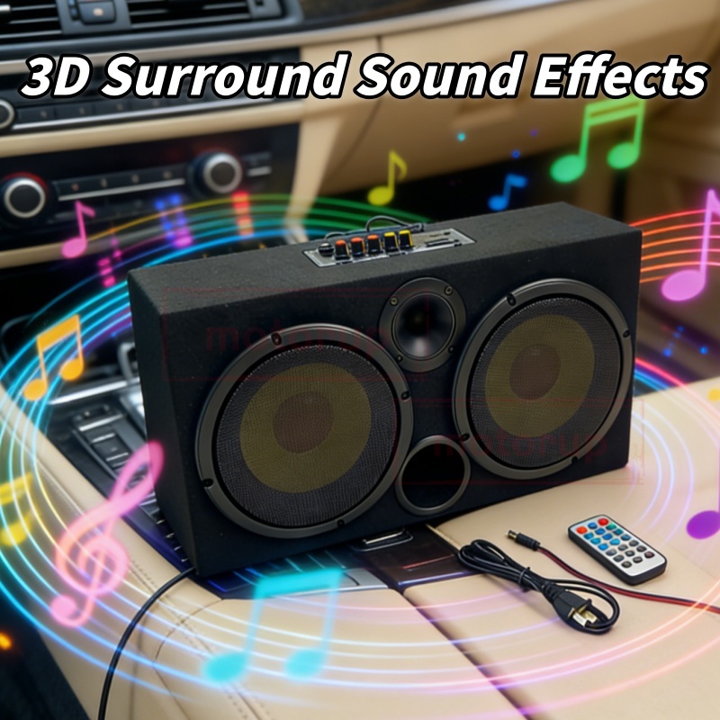 5''/8''/10'' Car Bluetooth Subwoofer Speaker High Power Motorcycle ...