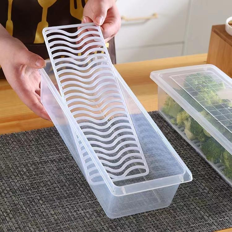 [COD]Large Fridge Drain Storage Box - Keep Fresh Organizer for Fruits ...