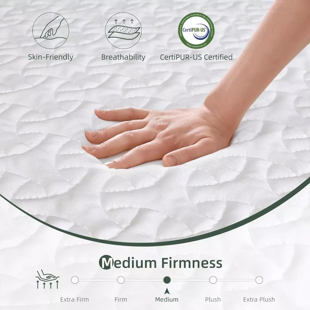 SOMNIO 8.8-inch Memory Foam ldependent Spring Mattress ( Single ...