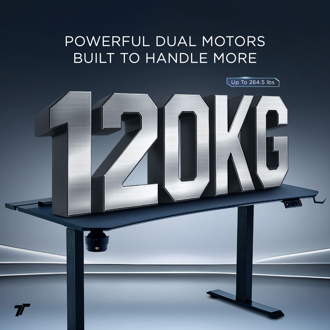 TTRacing TIVON Smart Standing Desk Electric Adjustable Height Table ...