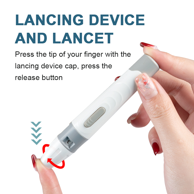 Portable Blood Glucose Testing Device with Yasee GLM-77 50pcs Test ...