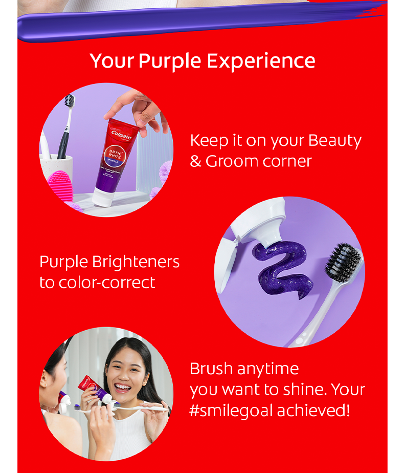 [BUY 2, FREE 1] LIVE EXCLUSIVE - Colgate Purple Toothpaste 100g x2 ...