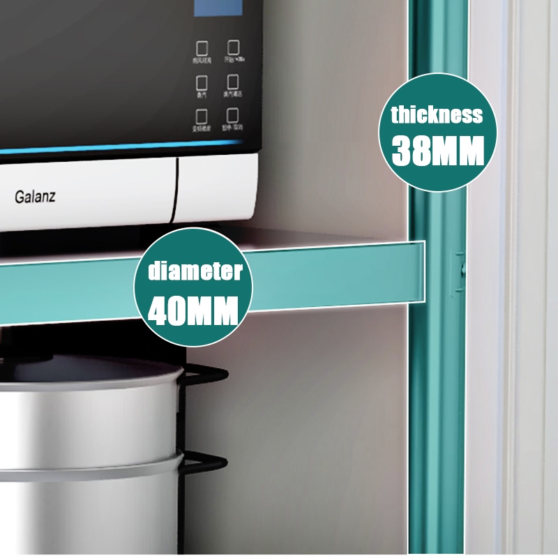 【Thicken 50mm】Kitchen 304 stainless steel shelf console floor-to ...