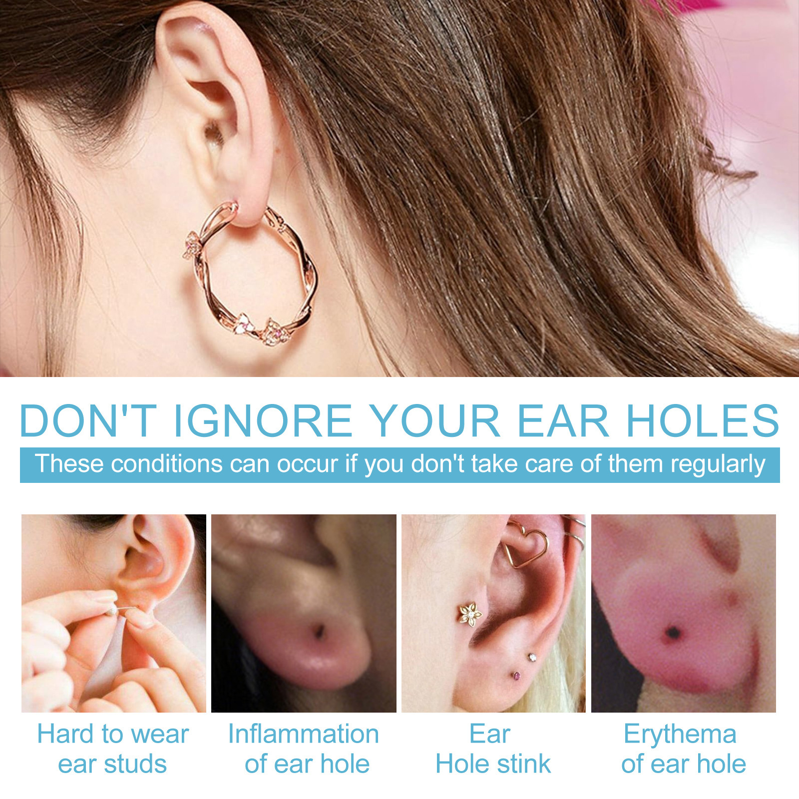 Piercing Aftercare Spray Set | Irritated Piercing Relief Spray (Iwas ...