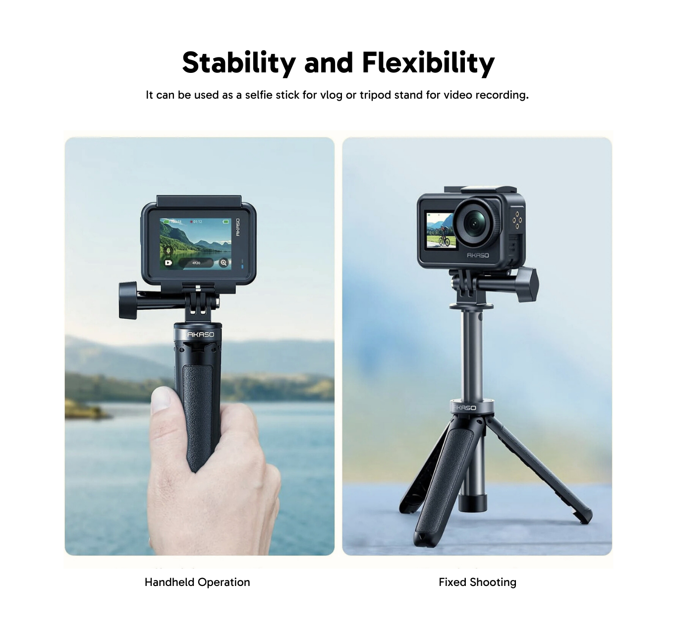 AKASO 22cm Tripod Selfie Stick | Shopee Philippines