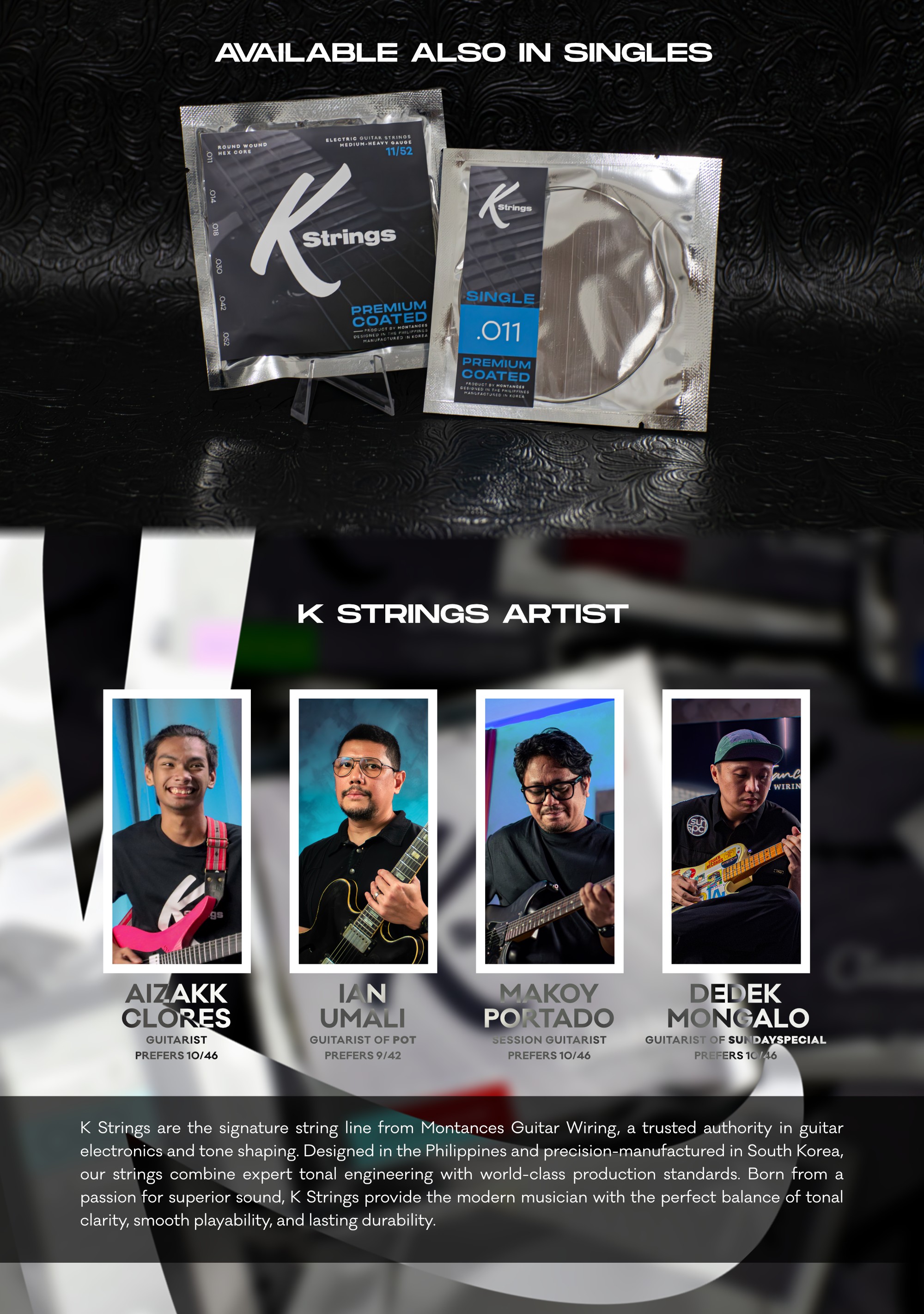 K Strings Premium Coated | Nickel Wound | 8-38, 9-42, 10-46, 11-52 ...