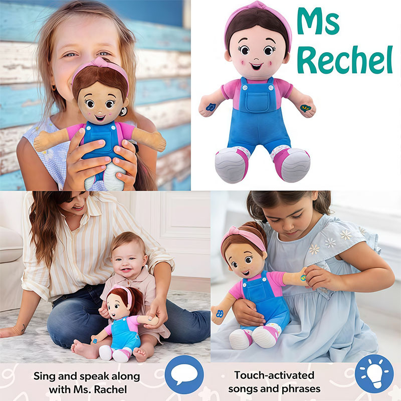 Ms Rachel Plush Doll - Interactive Singing & Talking Toy , Educational ...
