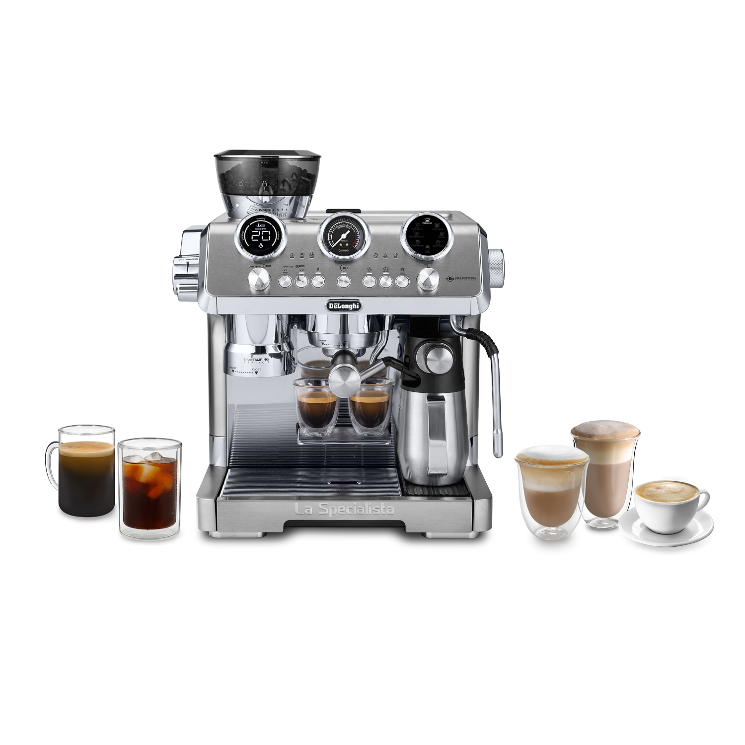 DeLonghi Manual Coffee Espresso Machine La Specialista Maestro Metal ...