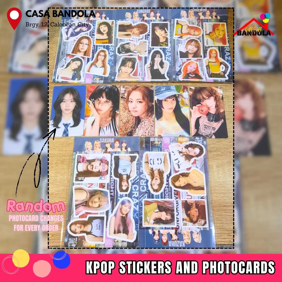 CASABANDOLA K-Pop Fan-Made Vinyl Sticker Sheet | Le-Sserafm-inspired ...