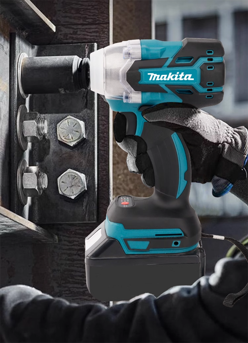128V 6.0Ah Makita Impact Wrench Cordless Brushless Impact Wrench Power ...