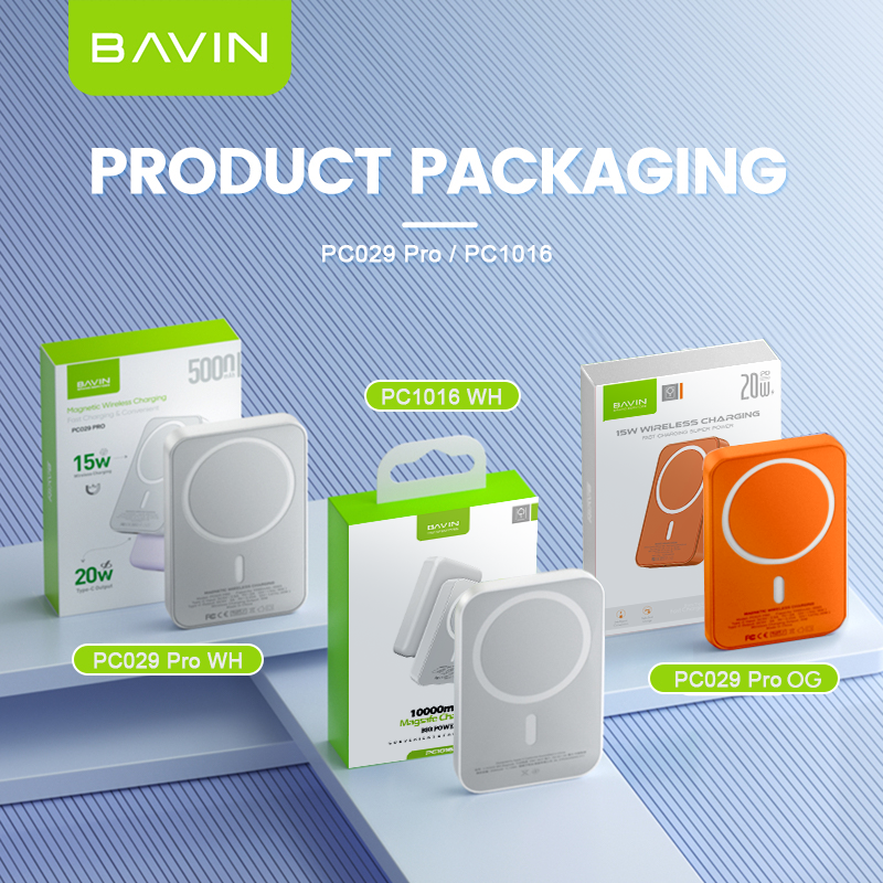 BAVIN PC029P 5000mAh / PC1016 10000mAh Wireless Magnetic Powerbank Fast ...