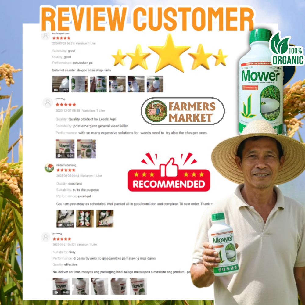 MOWER 480SL 1 Liter Herbicide Glyphosate by Leads Agri | Shopee Philippines